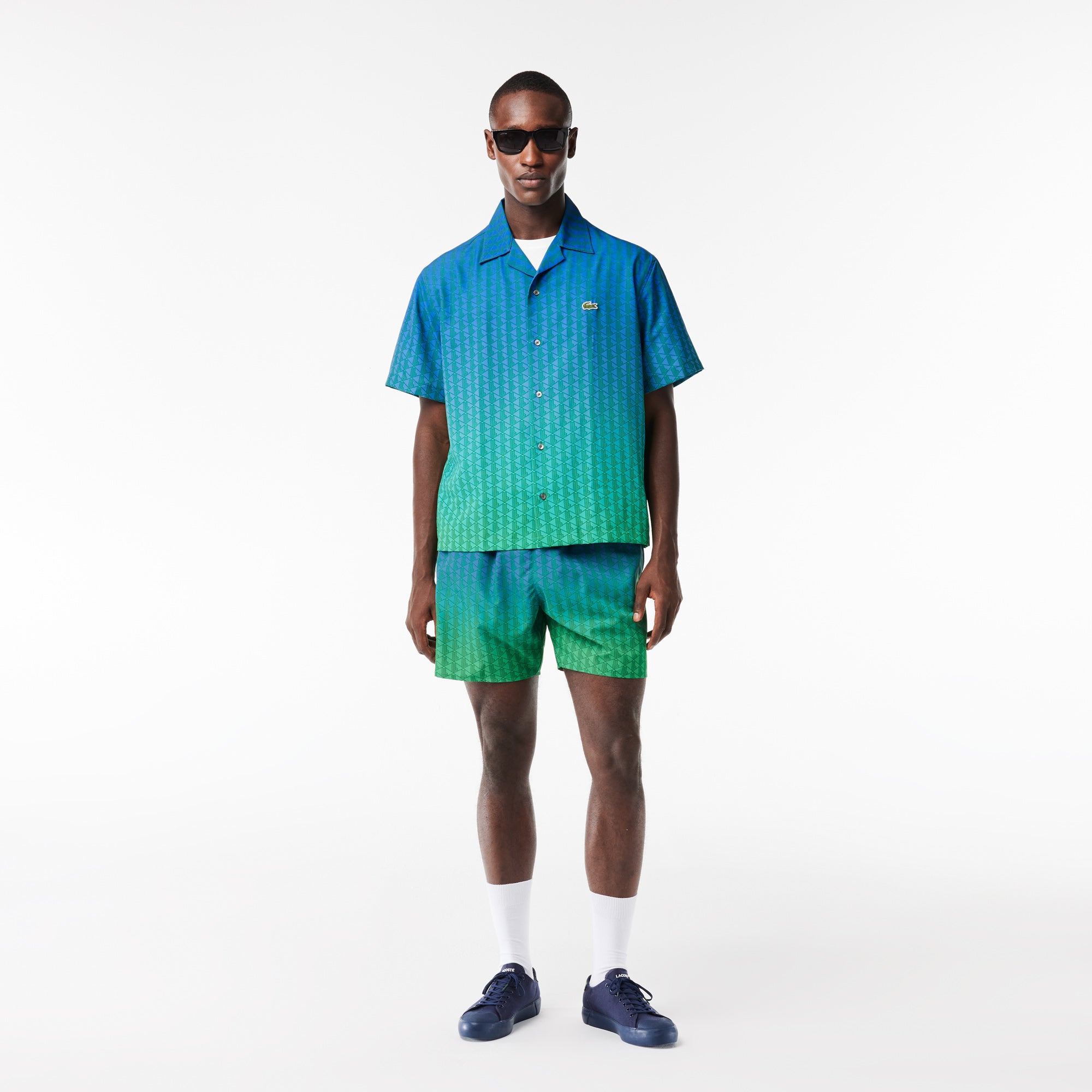 Short Sleeved Ombré Effect UV Protect Shirt – Lacoste ZA