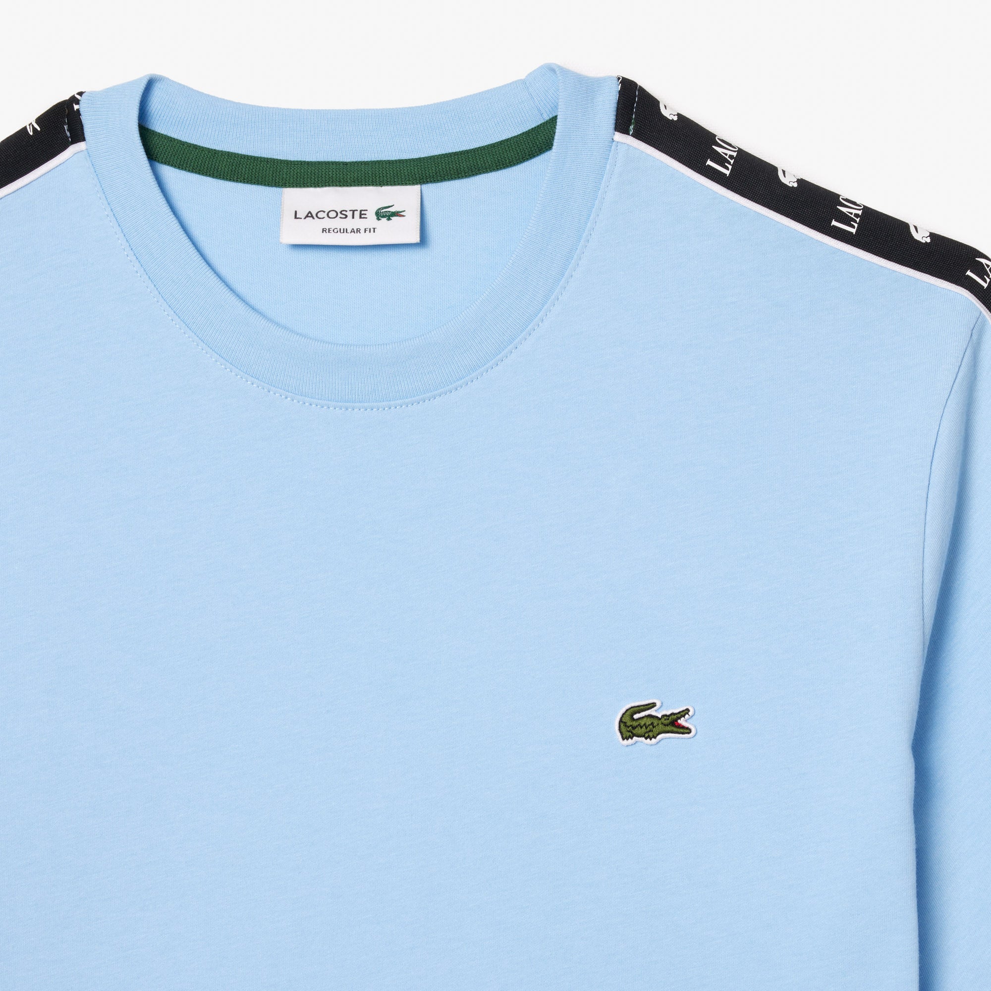 Cotton Jersey Logo Stripe T shirt